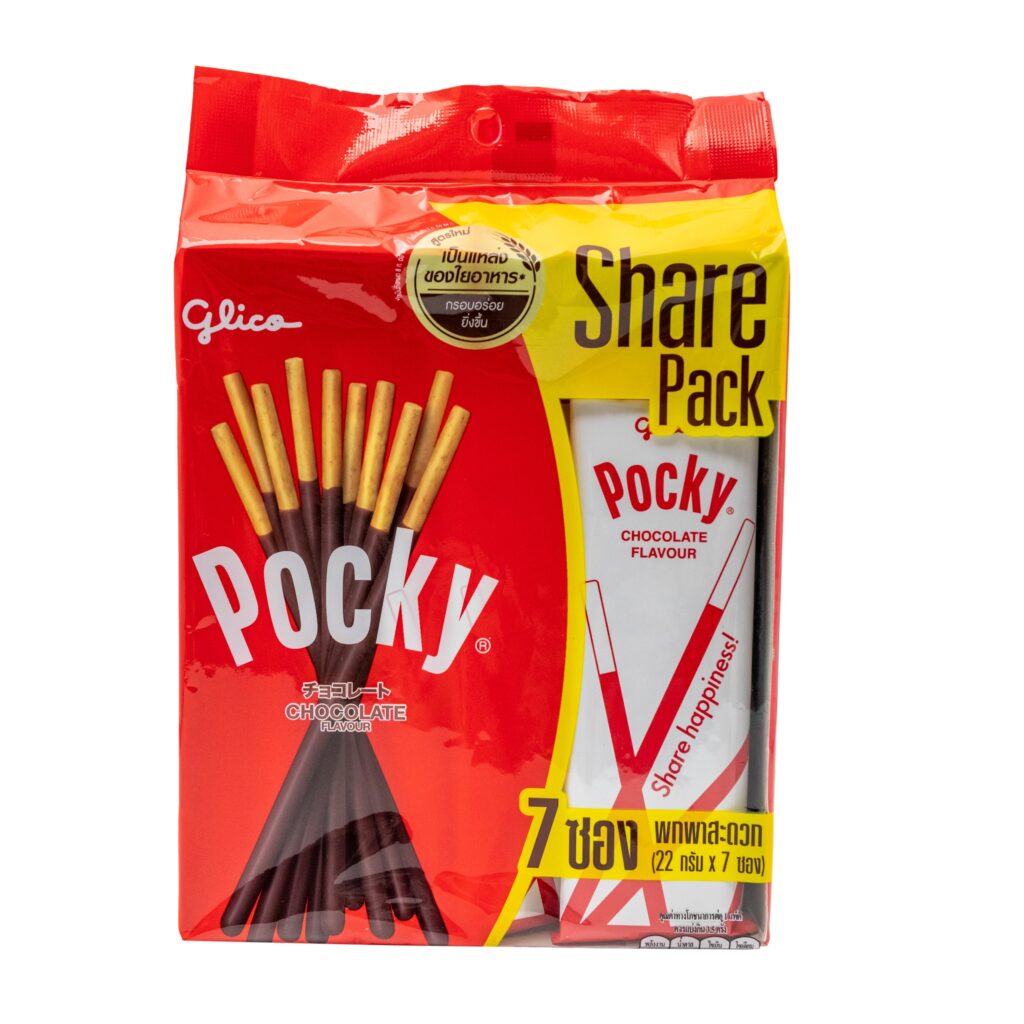Glico Pocky Biscuit Stick Chocolate Flavor Family Pack 154g (22g x 7) x ... Glico Pocky Biscuit Stick Chocolate Flavor Family Pack 154g (22g x 7) x ...